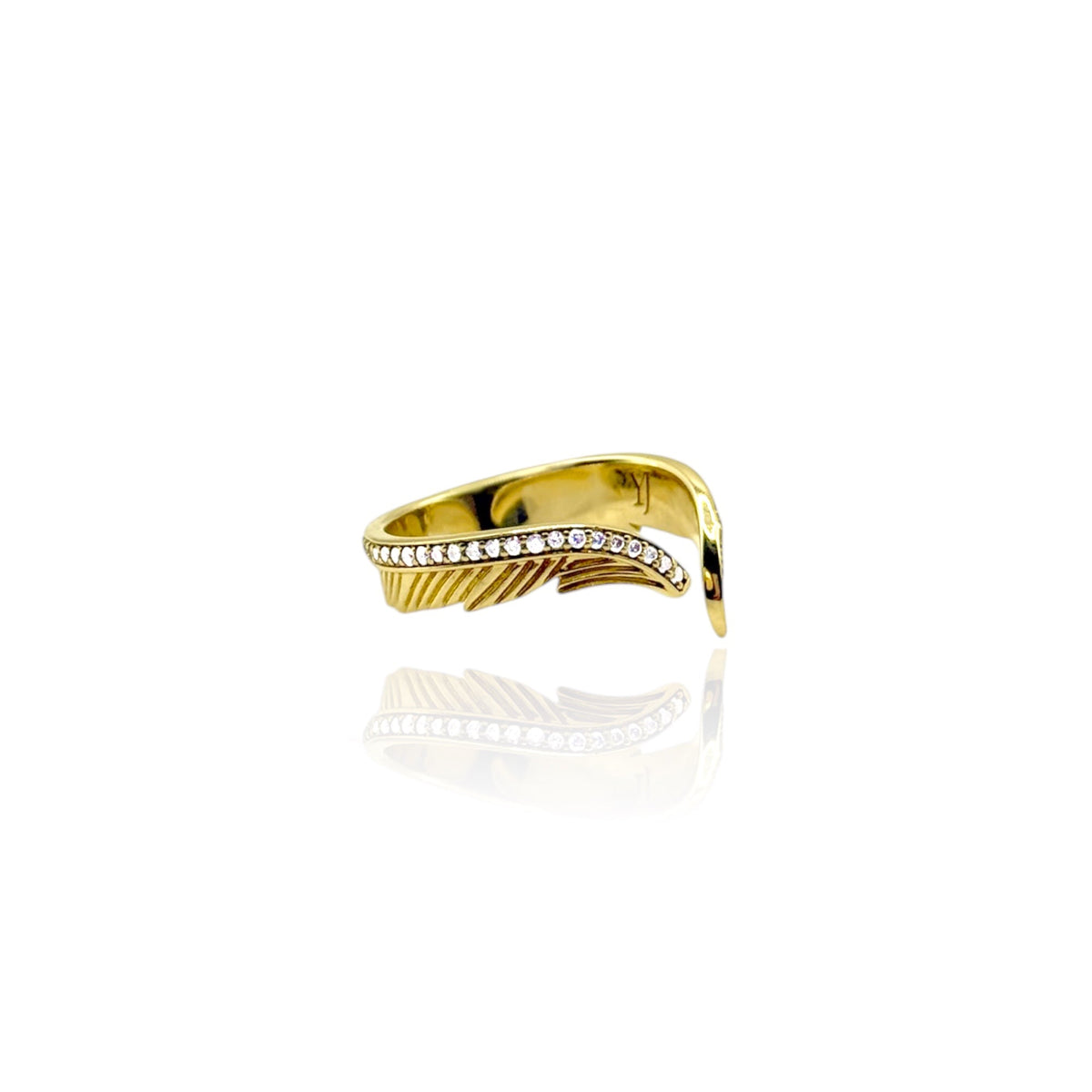 Angel's Feather Diamond Ring